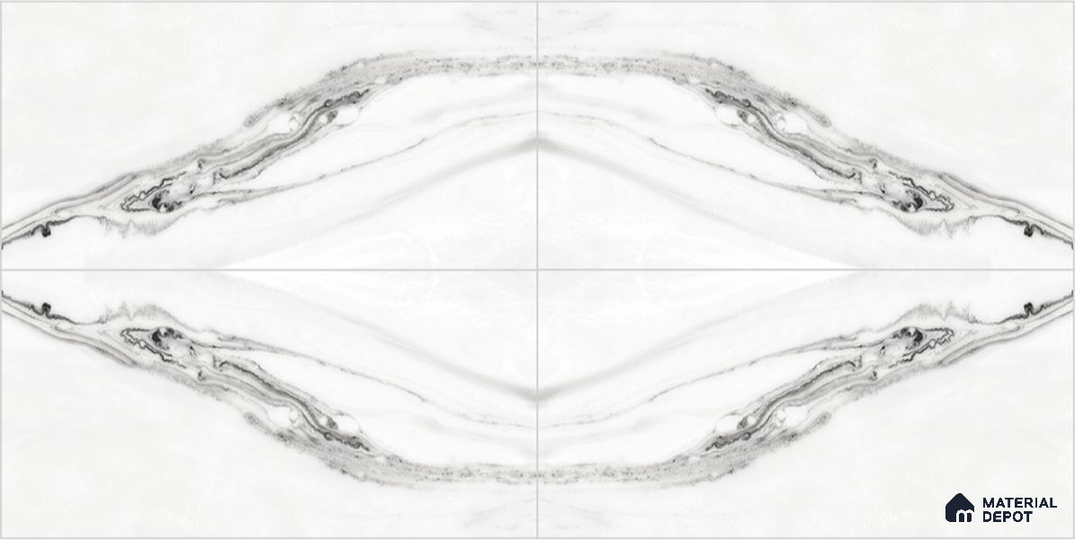 Ark Slab Series Bookmatch Variation Vibranium 2400x1200 mm High Glossy ...