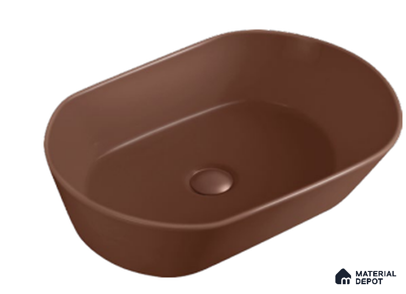 KA0456-MC Aurum Stella Matte Coffee Counter Top Wash Basin Kerovit ...