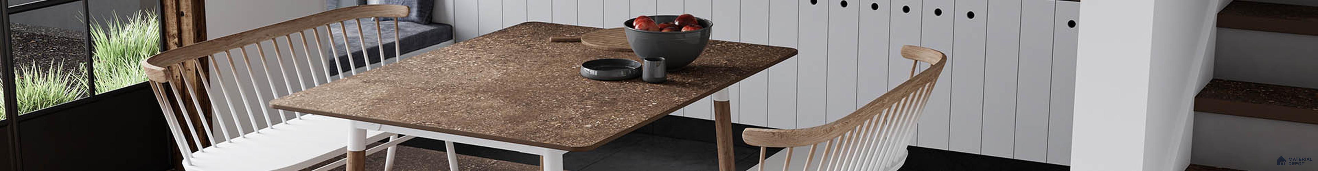 BRUNO FLACKSTONE Ibiza Tiles Lisciare Pattern | Brown GlossyVitrified ...