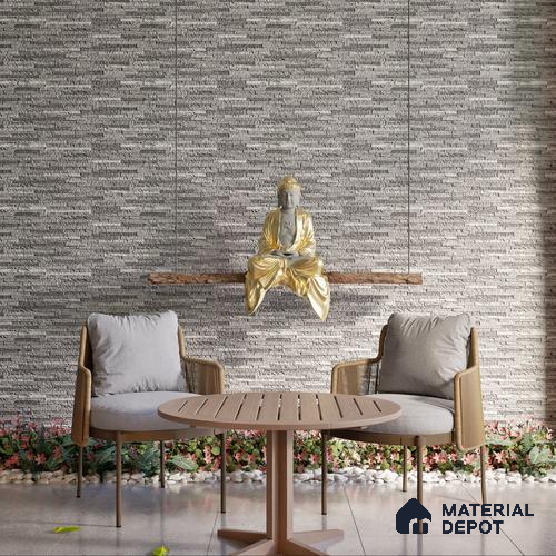 Elevation Wall Tile TL 00073 A Grey 2 ft x 1 ft Punch Matte Finish ...