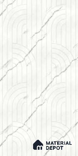 White Patterned Look HDHMR Decorative Wall Panel PN 03001 B 8 ft x 2 ft ...