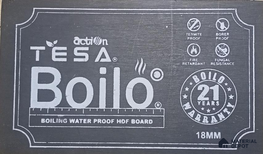 Boilo 8 ft x 4 ft Plain BWP Grade HDF - 8 mm