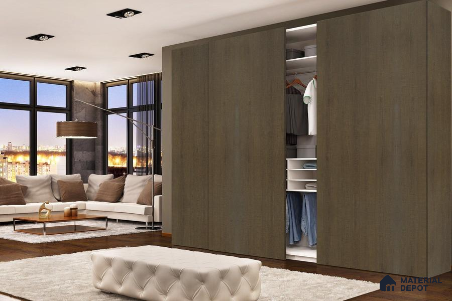 3247 SUD Coarse Oak 8 ft x 4 ft Woodgrain Suede Finish Decorative ...