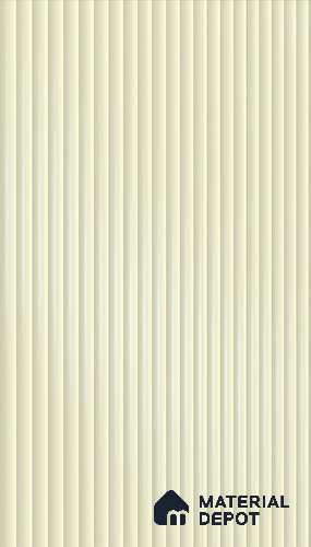 Ferrero 1D 05403 Vanilla Frost 8 ft x 4 ft High Gloss Finish Fluted ...
