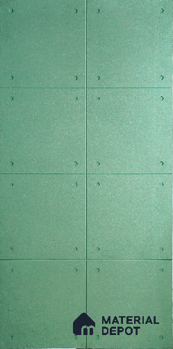 Green Plain Colour Louver 6116 GLO (6116) 8 ft x 4 ft MDF Panel - 12 mm ...