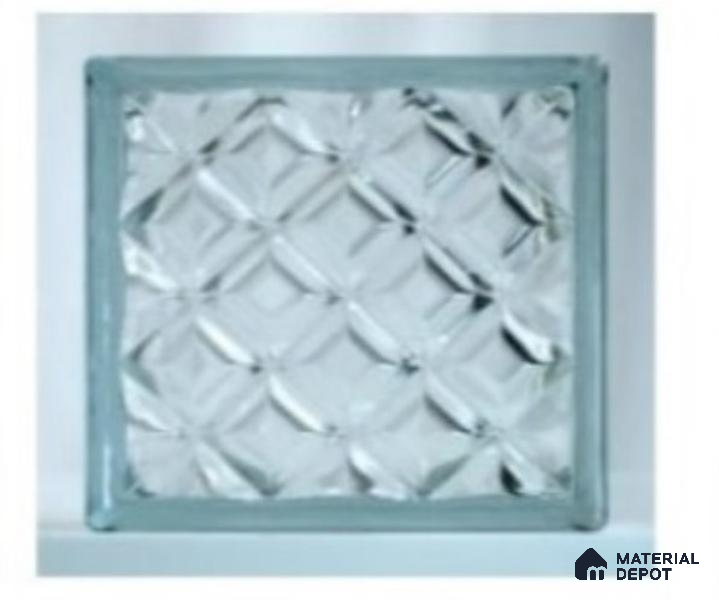 Clear Glass Block Diamond Pattern | Material Depot