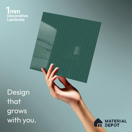 Teal Blue Fluted Solid Color LM 21367 8 ft x 4 ft High Gloss Finish ...