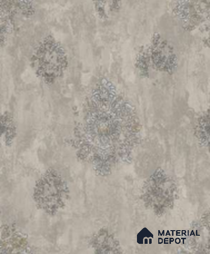 203-2 | 10 Meter x 21 Inches Damask Look Wallpaper - 57.05 Sq. Ft ...