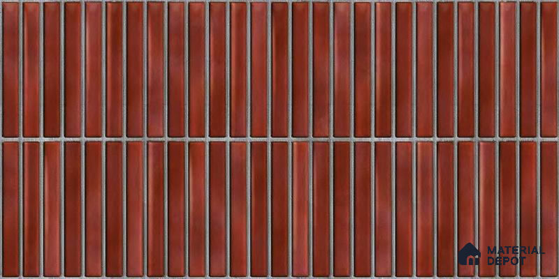 Faux Subway Wall Tile TL 05376 C Miraq Kitkat Maroon 2 ft x 1 ft ...
