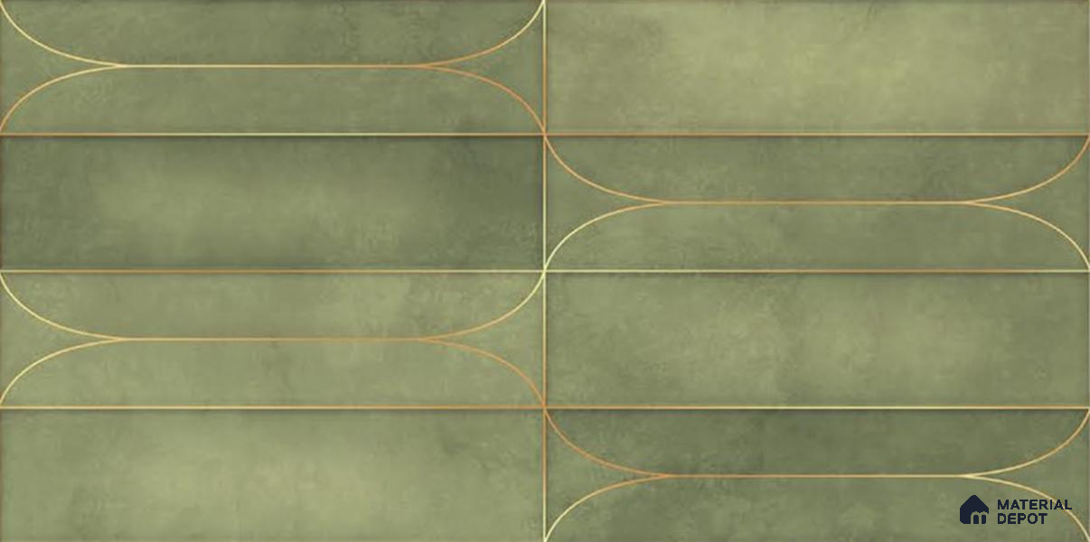 Faux Subway Wall Tile TL 05295 C Splendore Golden Arch Olive 2 ft x 1 ...