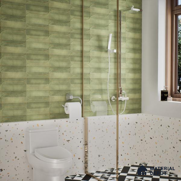 Faux Subway Wall Tile TL 05295 C Splendore Golden Arch Olive 2 ft x 1 ...