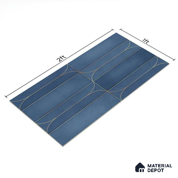 Faux Subway Wall Tile TL 05295 F Splendore Golden Arch Azulite 2 ft x 1 ...
