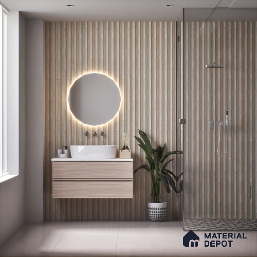 Subway Wall Tile TL 05000 Lucent Ivory Dune 12 x 3 inch Ceramic Matte ...