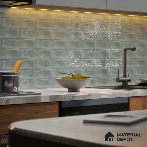 Subway Wall Tile TL 04826 B Encanto Shade 2 Tundra Grey 12 x 3 inch ...