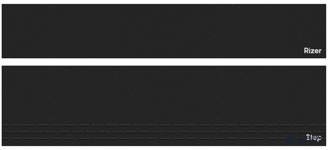 Plain Rock Black 900x200 mm Rizer Tile Satin Matte Finish TL 07983 ...