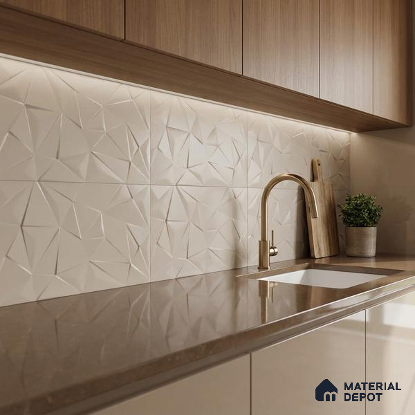 3D Wall Tile TL 05289 Splendore Trina Illusions Light 2 ft x 1 ft ...