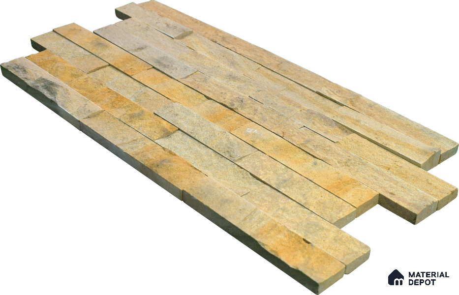 WL 00140 Victorian Yellow 600 x 150 mm Natural Stone Wall Cladding ...