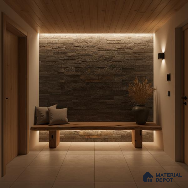 WL 00147 Sea Cliff / D Green 600 x 150 mm Natural Stone Wall Cladding ...